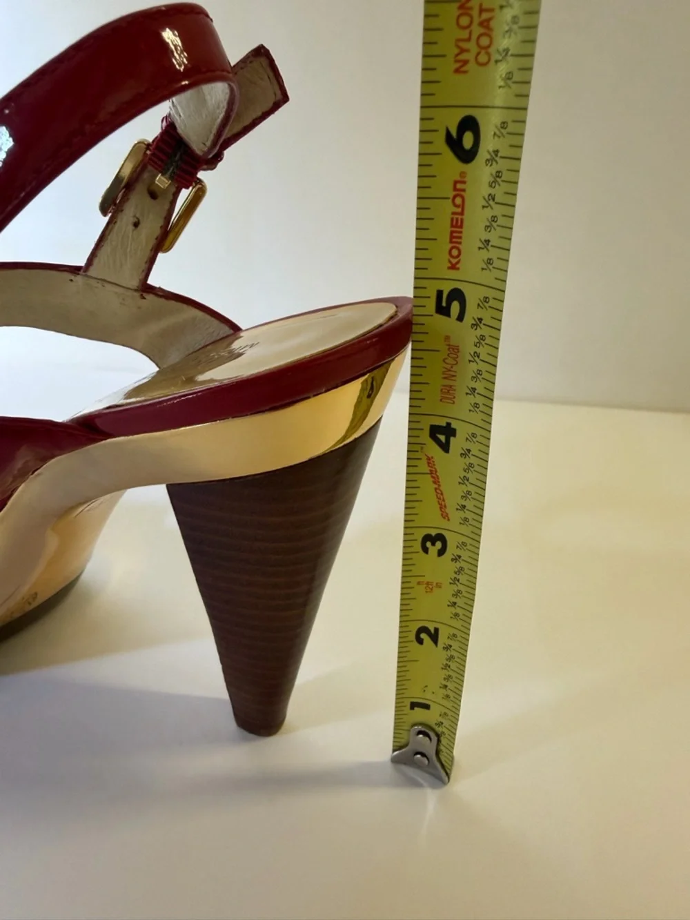 Michael Kors | Shoes | Michael Kors Red Patent Leather Platform High ...